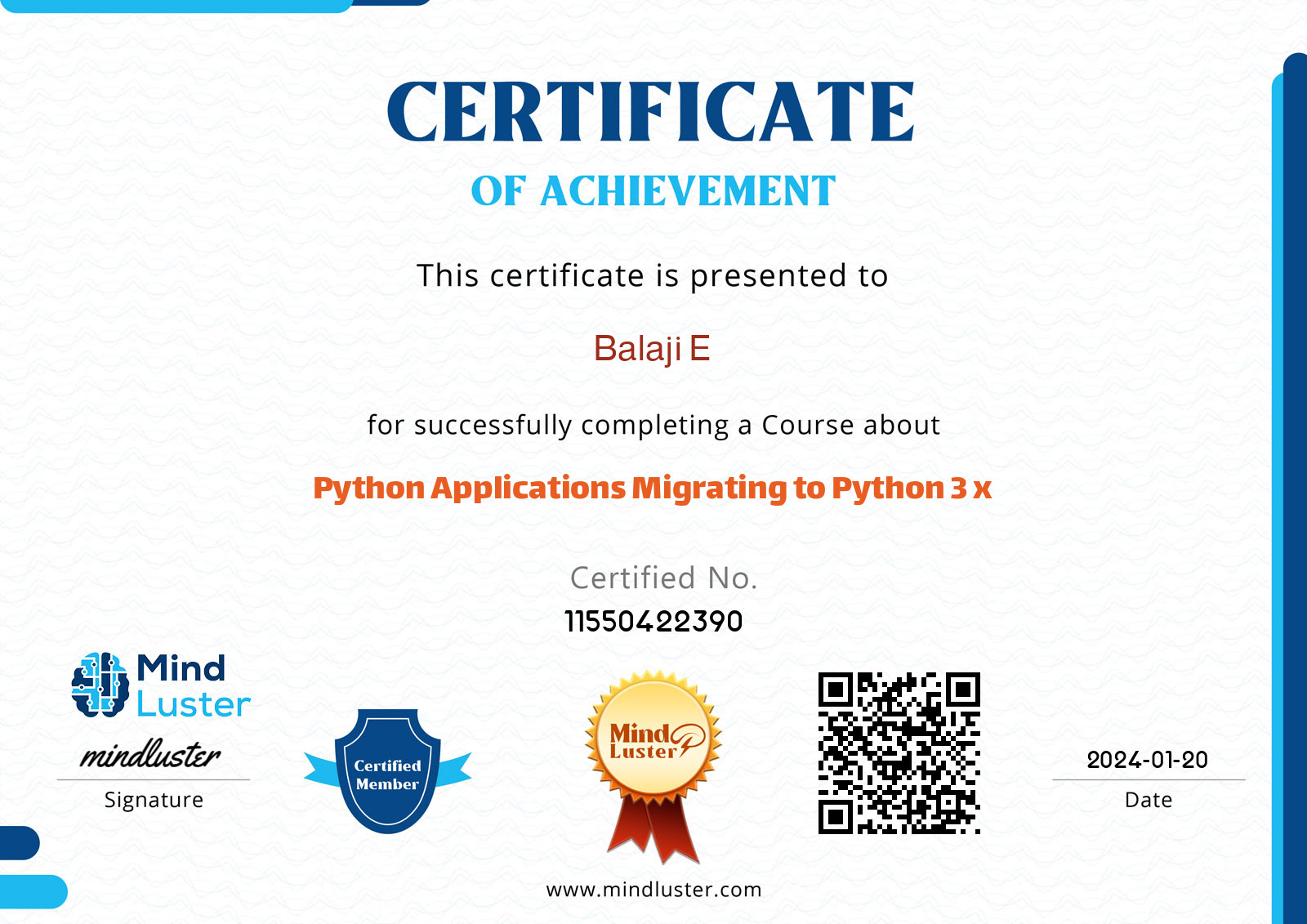 Balaji-Python Applications Migrating to Python 3 x - Mind Luster