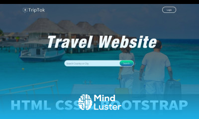 Learn How To Make A Website Step By Step Using HTML CSS Bootstrap | Travel Website Development ...