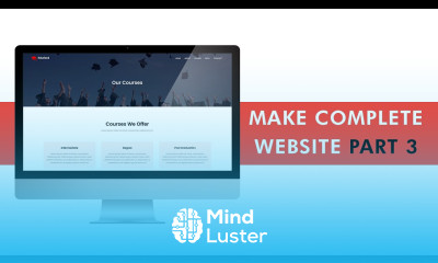 Learn Make Complete College Website Design | Course Page and Blog Page | Part 3 - Mind Luster