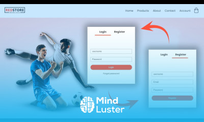 Learn How To Make Login Registration Page On eCommerce Website | E commerce Web Design In HTML ...