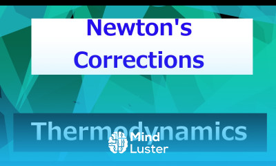 Learn Newton s Correction for Critical Properties Thermodynamics Class ...