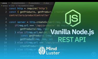 Learn Vanilla Node js REST API | No Framework - Mind Luster