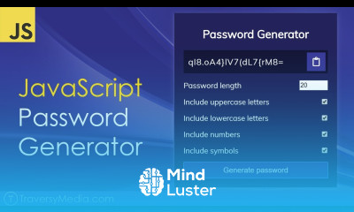 Learn JavaScript Password Generator - Mind Luster
