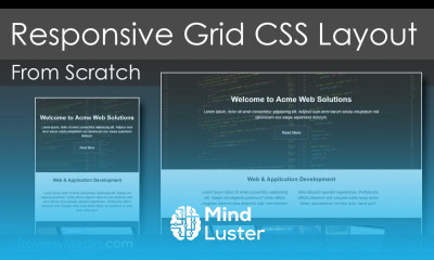 Learn Grid CSS Responsive Website Layout Mobile First Design - Mind Luster