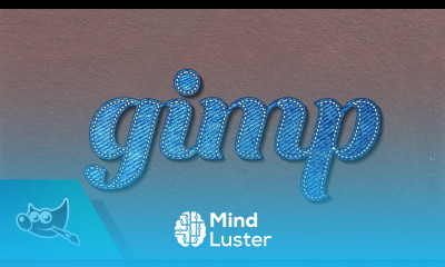 Learn GIMP Tutorial Denim Text Effect - Mind Luster