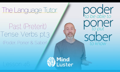 Learn Past Tense Verbs Pt 3 Poder Poner Saber | The Language Tutor ...