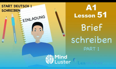 Learn Learn German | Brief schreiben Einladung | Letter writing ...