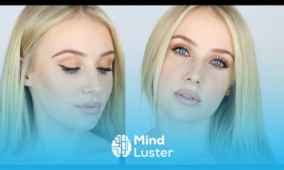 Learn Makeup Tutorial for FAIR SKIN Contouring Nude Lips Bronze Eyes ...