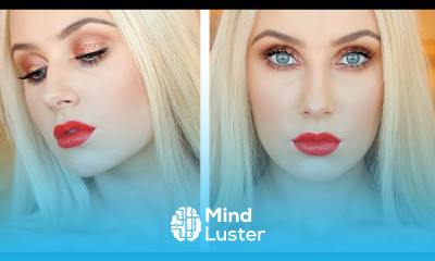 Learn Copper Sparkle Flirty Red Lips Makeup Tutorial | Lauren Curtis ...