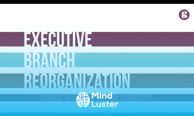 Learn Executive Branch Reorganization - Mind Luster