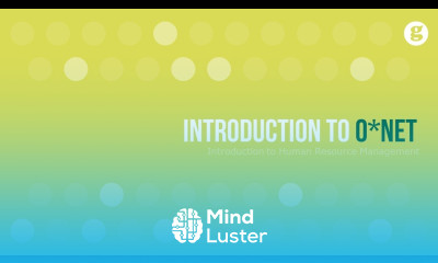 Learn Introduction to O Net - Mind Luster