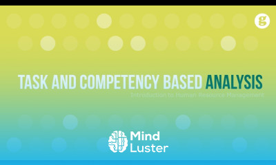 Learn Task and Competency Based Analysis - Mind Luster
