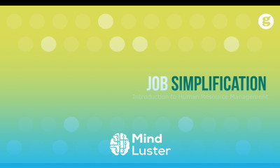 Learn Job Simplification - Mind Luster