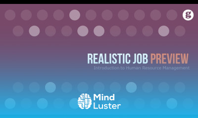 Learn Realistic Job Preview - Mind Luster