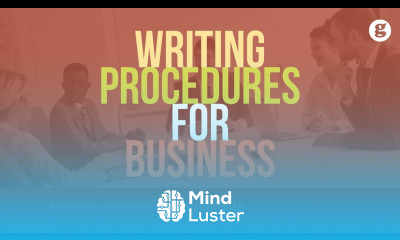 Learn Writing Procedures for Business - Mind Luster
