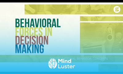 Learn Behavioral Forces in Decision Making - Mind Luster