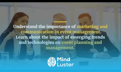 Learn Event Management and Planning - Mind Luster