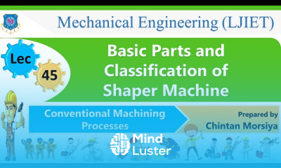 Learn L 45 Parts and Classification of Shaper Machine | Conventional ...