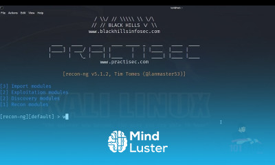 Learn Recon ng for OSINT - Mind Luster