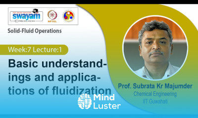 Learn Lec 19 Basic understandings and applications of fluidization - Mind Luster