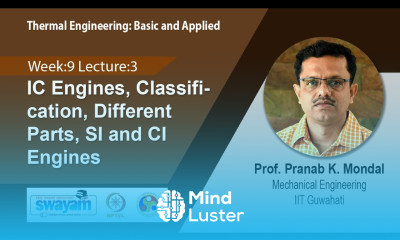 Learn Lec 43 IC Engines Classification Different Parts SI and CI ...