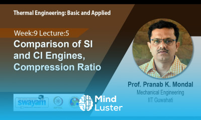 Learn Lec 45 Comparison of SI and CI Engines Compression Ratio - Mind ...