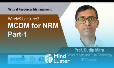 Learn Lec 51 MCDM for NRM Part 1 - Mind Luster