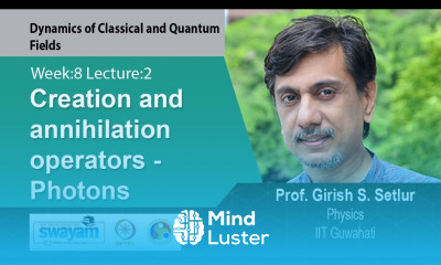 Learn Lec 32 Creation and annihilation operators Photons - Mind Luster