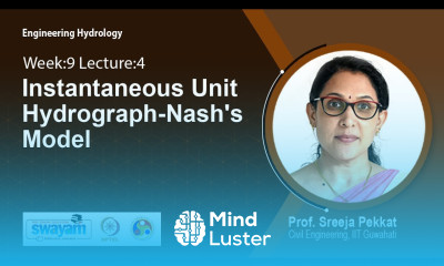 Learn Lec 61 Instantaneous Unit Hydrograph Nash s Model - Mind Luster