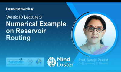 Learn Lec 68 Numerical Example on Reservoir Routing - Mind Luster