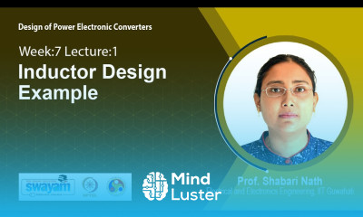 Learn Lec 52 Inductor Design Example - Mind Luster
