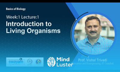 Learn Lec 1 Introduction to Living Organisms - Mind Luster