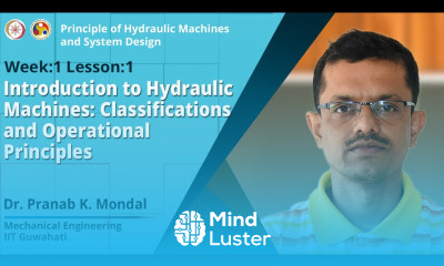 Learn Lec 1 Introduction to hydraulic machines classifications and operational principles - Mind ...