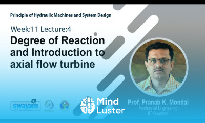 Learn Lec 52 Degree of Reaction and Introduction to axial flow turbine - Mind Luster
