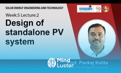 Learn Lec 14 Design of standalone PV system - Mind Luster