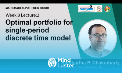 Learn Lec 23 Optimal portfolio for single period discrete time model - Mind Luster