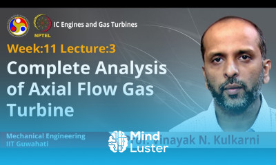 Learn Lec 44 Complete Analysis of Axial Flow Gas Turbine - Mind Luster