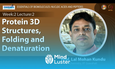 Learn Lec 5 Protein 3D structures folding and denaturation - Mind Luster