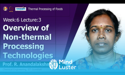 Learn Lec 17 Overview of non thermal processing technologies - Mind Luster