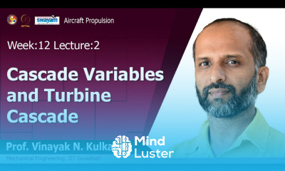 Learn Lec 39 Cascade variables and Turbine Cascade - Mind Luster