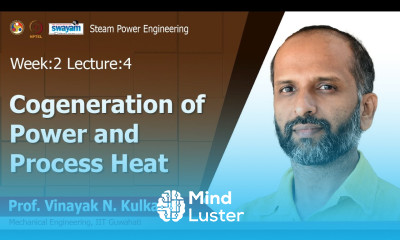 Learn Lec 11 Cogeneration of power and process heat - Mind Luster