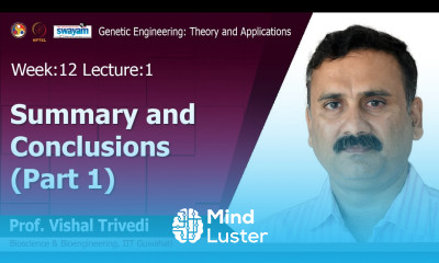 Learn Lec 40 Summary and Conclusions Part 1 - Mind Luster