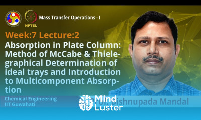 Learn Lec 25 Absorption in plate column Method of McCabe Thiele ...