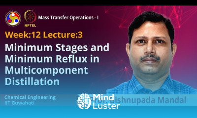 Learn Lec 40 Minimum stages and minimum reflux in multicomponent distillation - Mind Luster