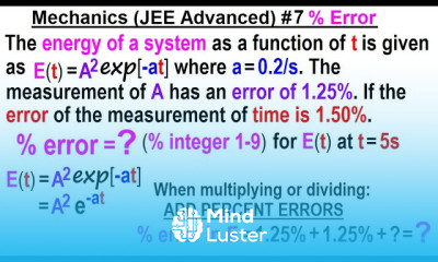 Learn JEE Advanced Physics 2015 Paper 2 8 7 Energy Error - Mind Luster