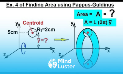 Learn Mechanical Engineering Centroids Center of Gravity 29 of 35 Area using Pappus Guldinus ...