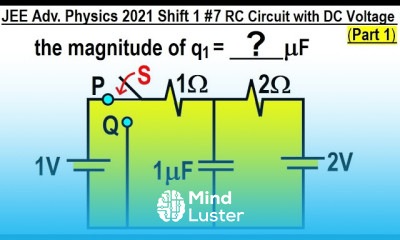 Learn JEE Advanced Physics 2021 Shift 1 7 RC Circuit with DC Voltage ...