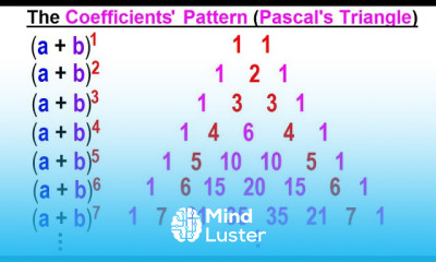 Learn Algebra Ch 49 Binomial Theorem 3 of 18 Pascal s Triangle The ...