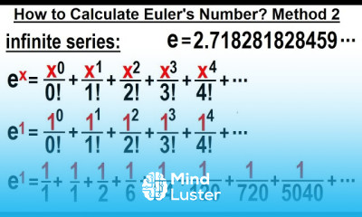 Learn Algebra Ch 46 Exponential Functions 9 of 12 How to Calculate Euler s Number Method 2 ...