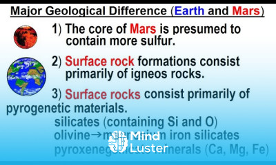 Learn Astronomy Ch 12 Mars 58 of 62 Major Geological Difference Earth ...